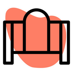 Headrest equipped comfortable wooden headboard Vector Image