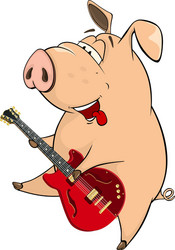 Bear playing cello cute cartoon animal musician Vector Image