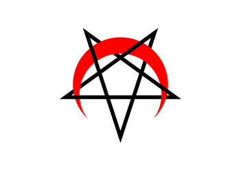 Devil Baphomet Moon Vector Images (24)