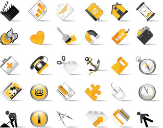 Set of internet icons Royalty Free Vector Image