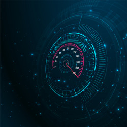 High speed concept formula 1 car in the form Vector Image