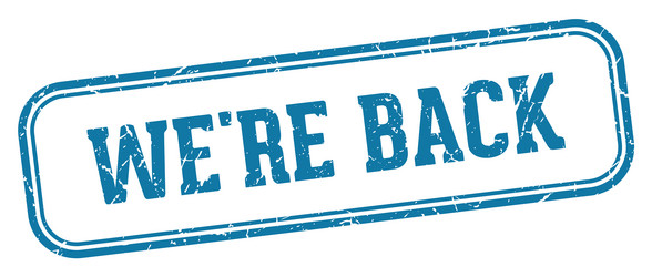 Were back stamp label on transparent Royalty Free Vector