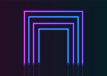 Neon frame Royalty Free Vector Image - VectorStock
