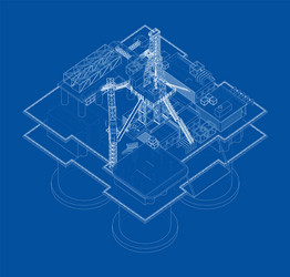 Oil Rig Blueprint Vector Images (over 180)