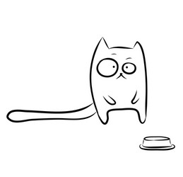 Hungry Cat Vector Images (over 1,400)
