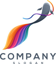 Image dancing fish - two fishes Royalty Free Vector Image