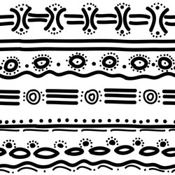 Seamless pattern with rainy clouds in boho style Vector Image