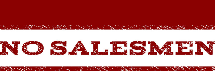 No salesmen watermark stamp Royalty Free Vector Image