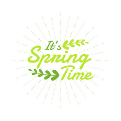 Spring logo design Royalty Free Vector Image - VectorStock