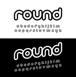 Double Rounded Text Font Vector Images (39)