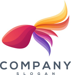 Fish sticker concept Royalty Free Vector Image