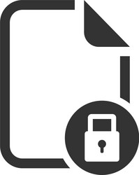 File lock icon Royalty Free Vector Image - VectorStock