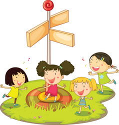 Kids Playing Sign Vector Images (over 36,000)