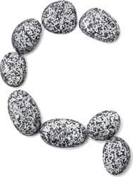 Pebble Alphabet Vector Images (83)