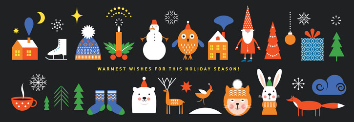 Christmas card Royalty Free Vector Image - VectorStock