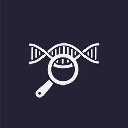 Dna analysis genetics testing chain Royalty Free Vector