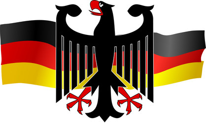 Germany plane Royalty Free Vector Image - VectorStock