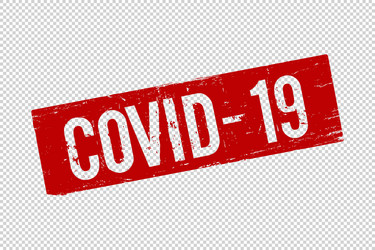 Covid19-19 infection sign Royalty Free Vector Image