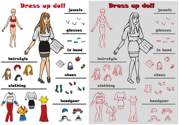 Dress Up Doll Vector Images (over 310)
