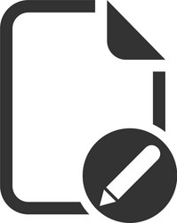 Edit file icon Royalty Free Vector Image - VectorStock