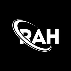 Rah logo letter design Royalty Free Vector Image