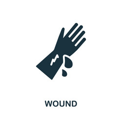Wound line icon simple element from healthcare Vector Image