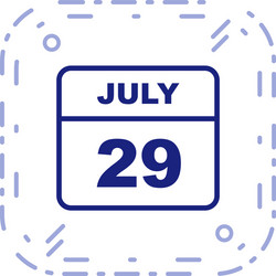 July Calendar 29 Vector Images (91)