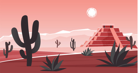 Aztec Landscape Vector Images (over 450)