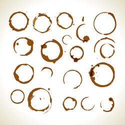 Coffee stain isolated Royalty Free Vector Image