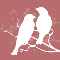 Two Birds Branch Silhouette Vector Images (over 170)