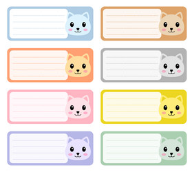 Notebook Sticker Label Kids Vector Images (over 480)