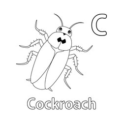 Crocodile animal tracing letter abc coloring c Vector Image