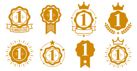 First place number one business success Royalty Free Vector