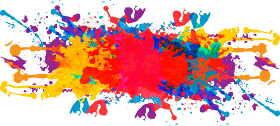 Splatter color background design Royalty Free Vector Image