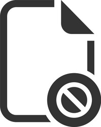 Block file icon Royalty Free Vector Image - VectorStock