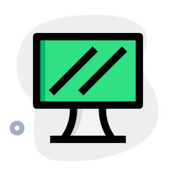 Desktop setup in the office and workplace Vector Image