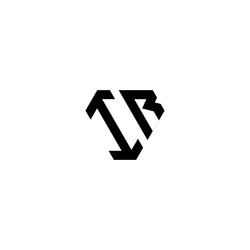 Bl gym concept logo initial concept with high Vector Image