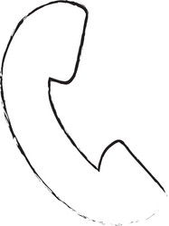 Phone icon button thumbnail Royalty Free Vector Image