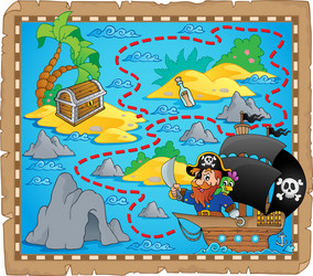 Pirate Treasure Map Royalty Free Vector Image - VectorStock