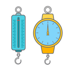 Spring balance Royalty Free Vector Image - VectorStock