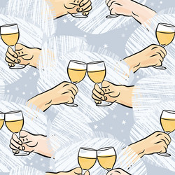 Wine toast background Royalty Free Vector Image