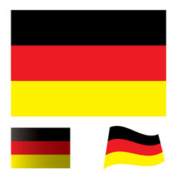 Banner german flag colors Royalty Free Vector Image
