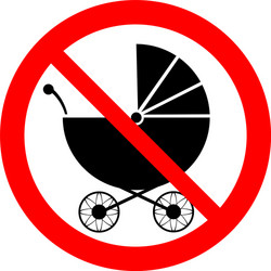 No baby sign Royalty Free Vector Image - VectorStock