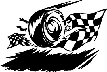 Racing graphic for car - automobile engine Vector Image