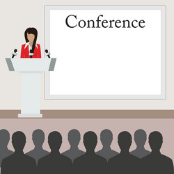 Conference concept business Royalty Free Vector Image