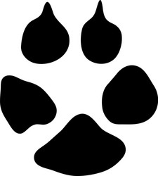 Fox footprint Royalty Free Vector Image - VectorStock