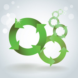 Circular economy symbol infinite sustainable Vector Image