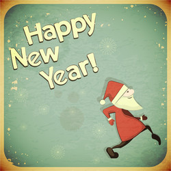 Christmas cards with santa claus Royalty Free Vector Image