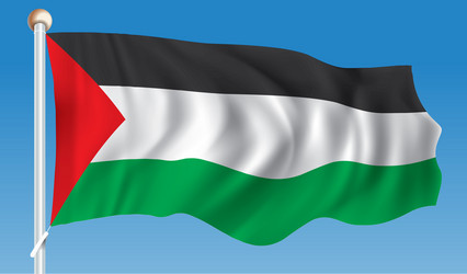 Flag of gaza strip Royalty Free Vector Image - VectorStock