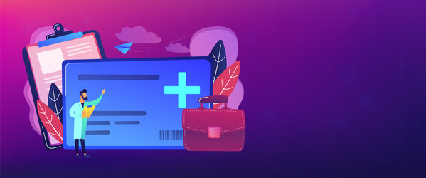 Healthcare smart card concept Royalty Free Vector Image